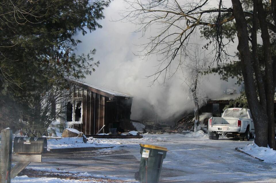 House fire in Phillips - NewsBreak