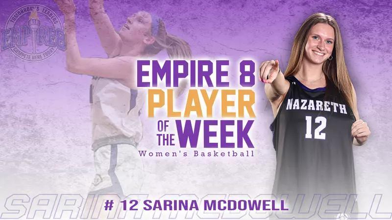 Sarina McDowell Named Empire 8's Co-Player of the Week for Women's ...