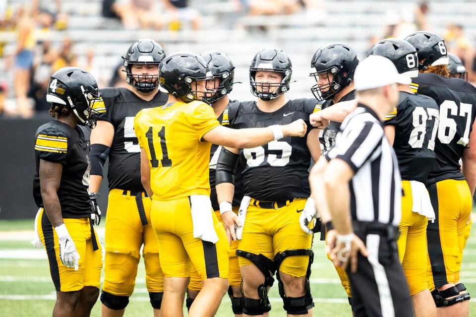 Iowa football QB Mark Gronowski handling the jump from FCS to FBS more ...
