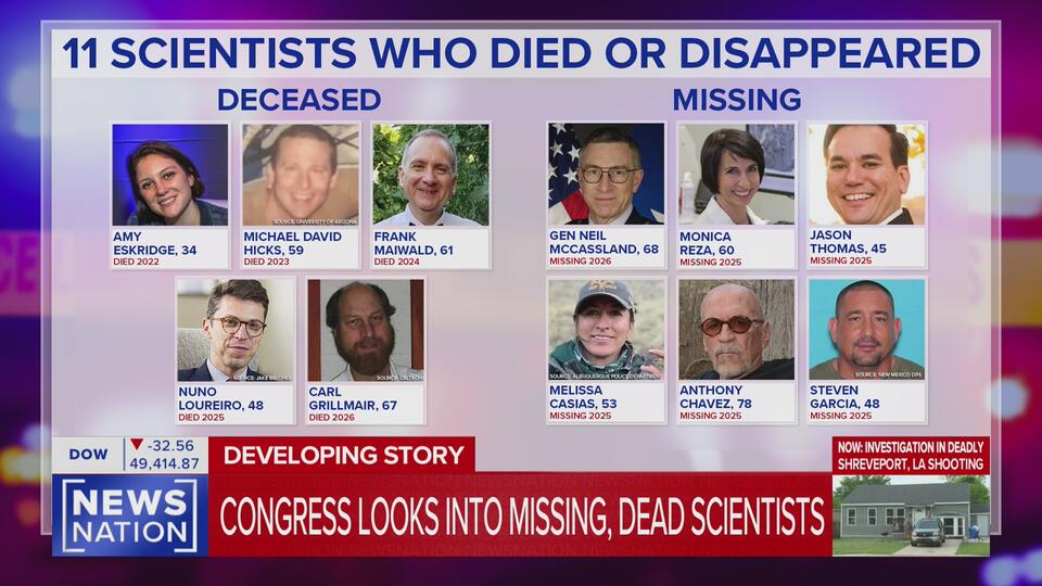 Congress asks for briefings on missing and dead scientists - NewsBreak