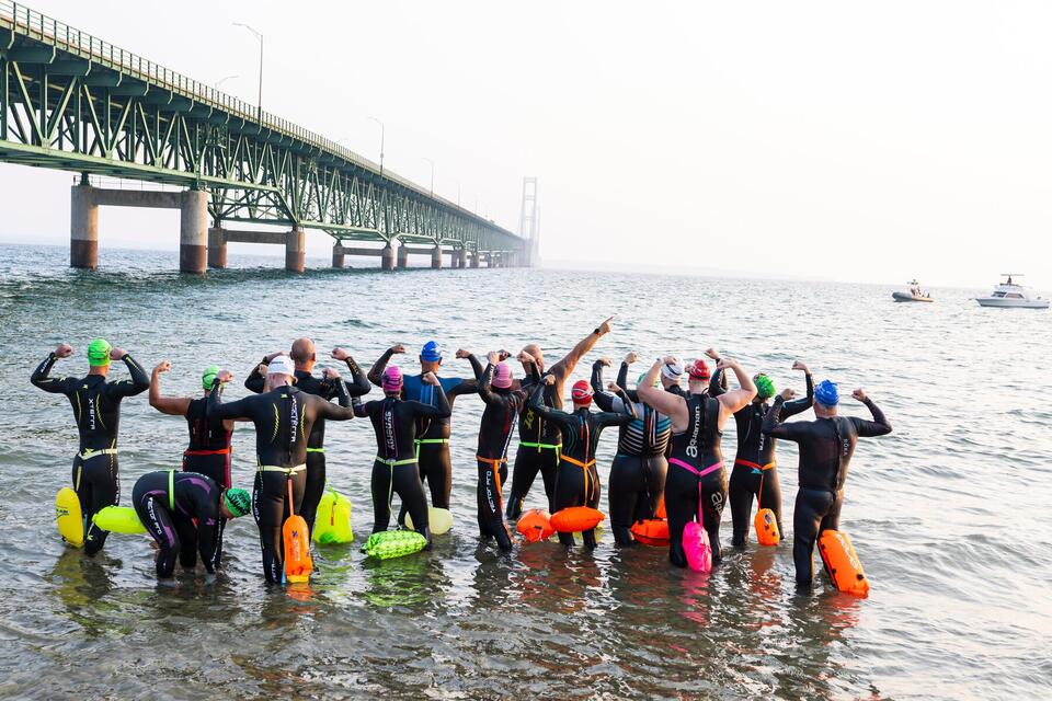From a human firecracker to swimmers under the Mackinac Bridge, our ...
