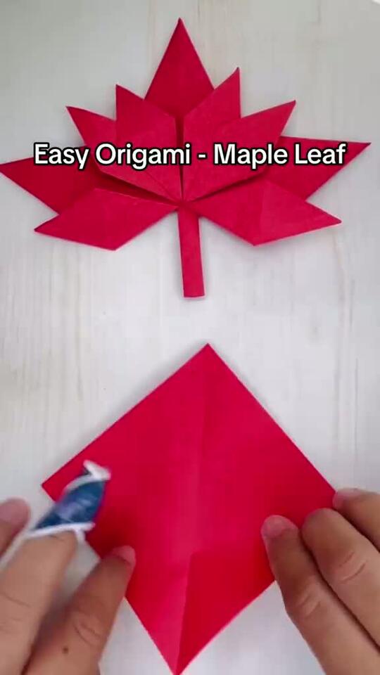 Easy_Way_to_Make_Paper_Maple_Leaf__viral__trending__easycraft ...