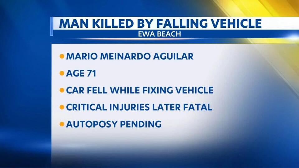 71-year-old man dies after car falls on him in Ewa Beach - NewsBreak