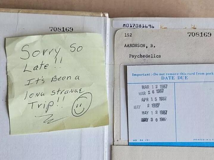 Library receives returned book 37 years after its due date - with ...
