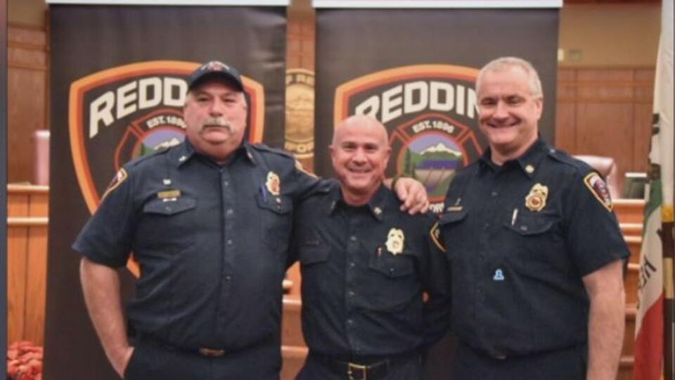 Redding Fire Department bids farewell to three veterans with 75 years ...