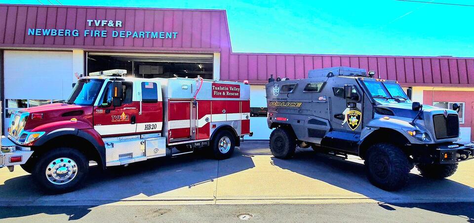 Newberg-Dundee Police Department adds former military armored vehicle ...