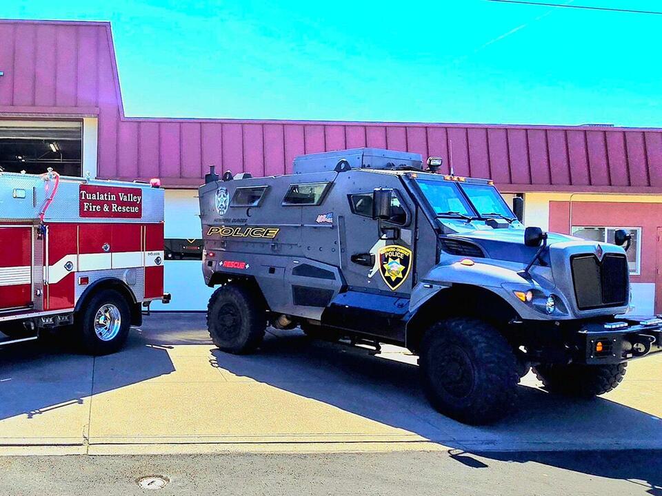 Newberg-Dundee Police Department adds former military armored vehicle ...
