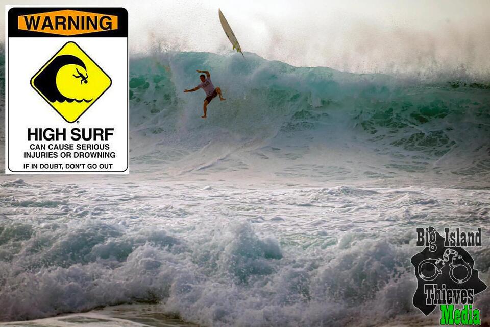 High Surf Warning Issued for Hawaii Island: Beach Closures in Effect ...