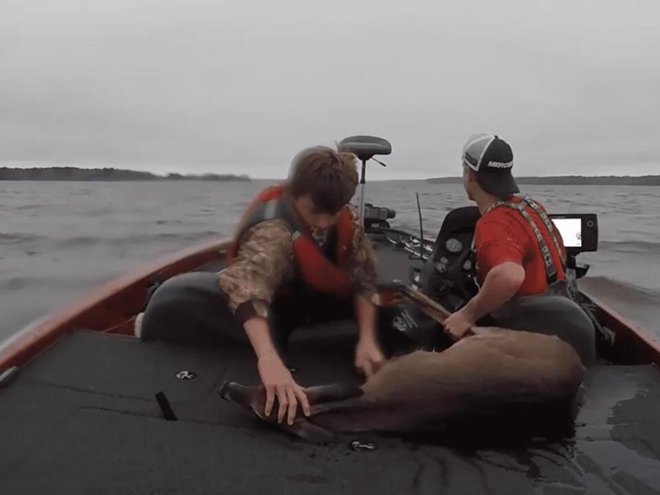 Two Mississippi Fishermen Hit The Water & Wind Up Catching A Deer