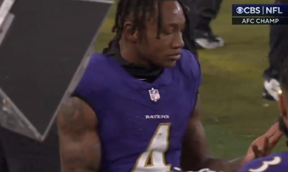 Zay Flowers Suffers Embarrassing Injury After Goal-Line Fumble