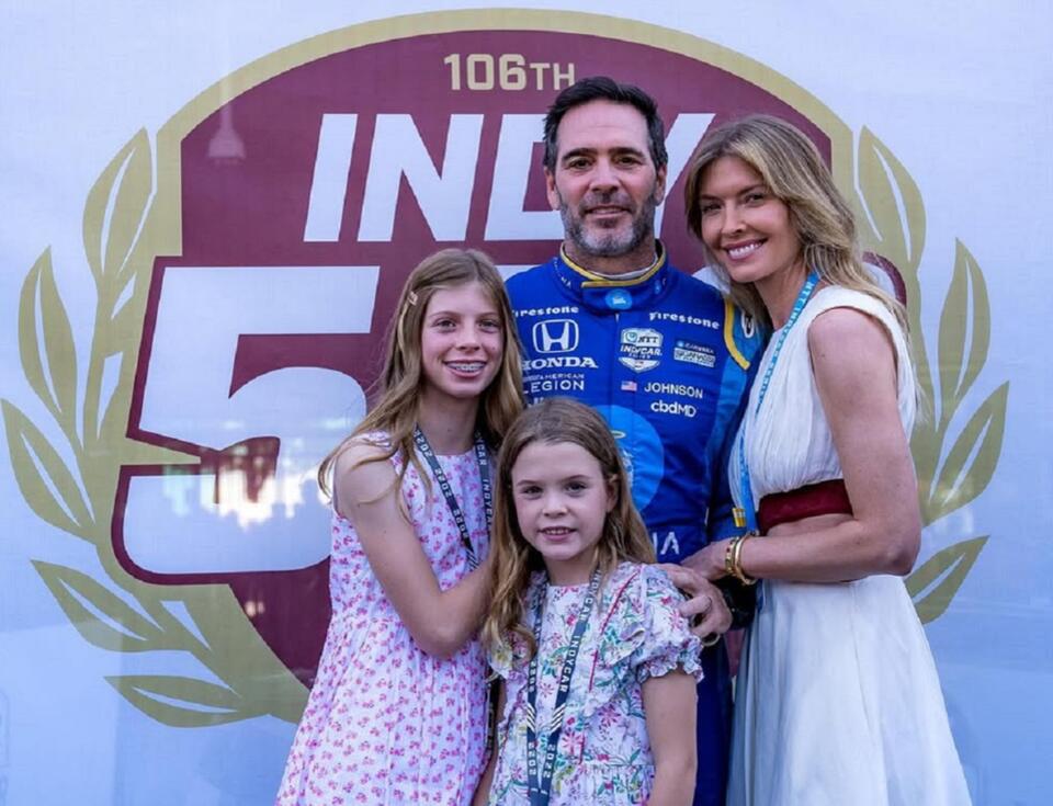NASCAR Racer Jimmie Johnson’s Wife and Mother of His Two Kids, Chandra ...