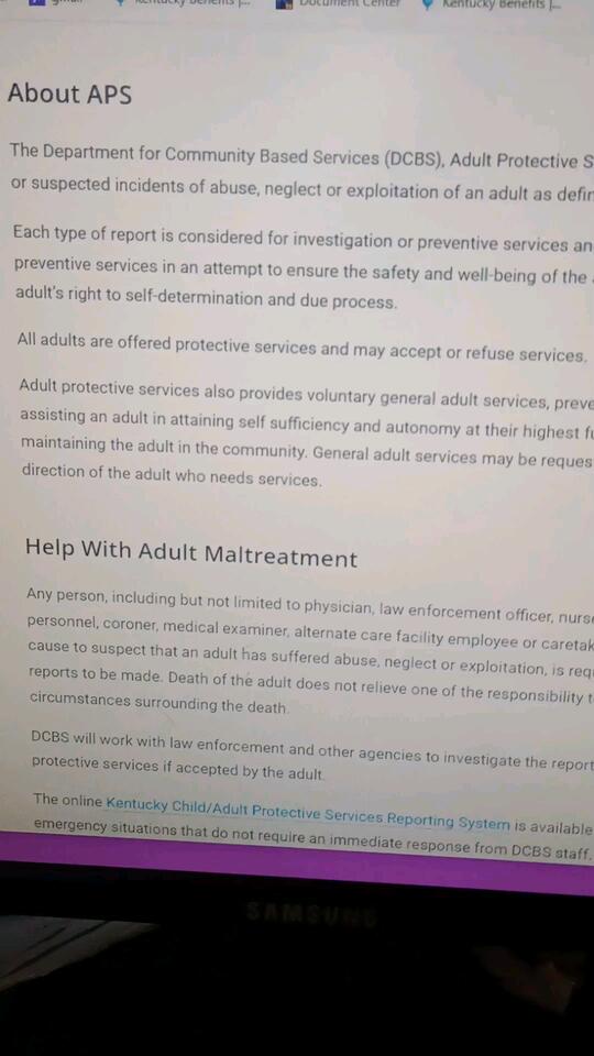 Adult Protective Services covers up the abuse😭.....Can't Report them ...