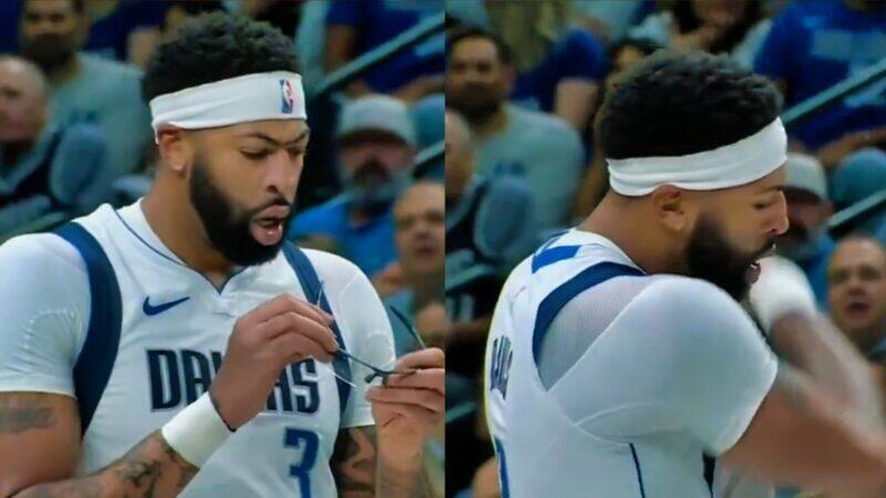 Cameras Caught Anthony Davis Losing His Cool, Tossing Goggles At The ...