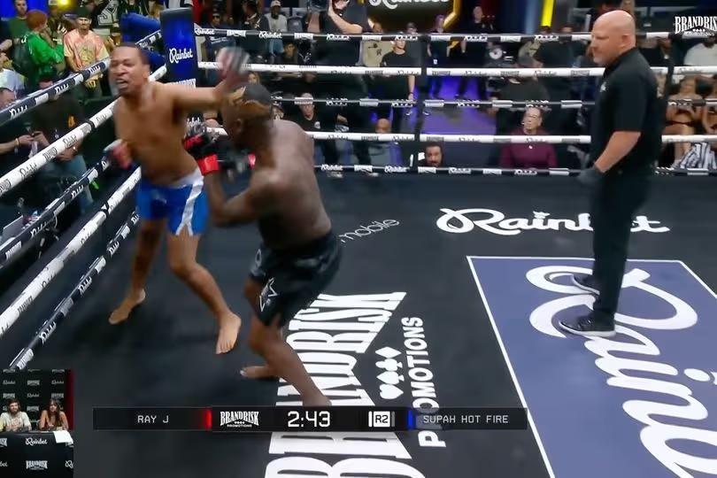 Watch moment Kim Kardashian's ex Ray J gets brutally knocked out in MMA ...