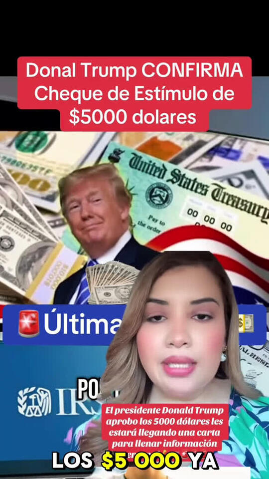 Trump's $5,000 Stimulus Check Announcement! - NewsBreak