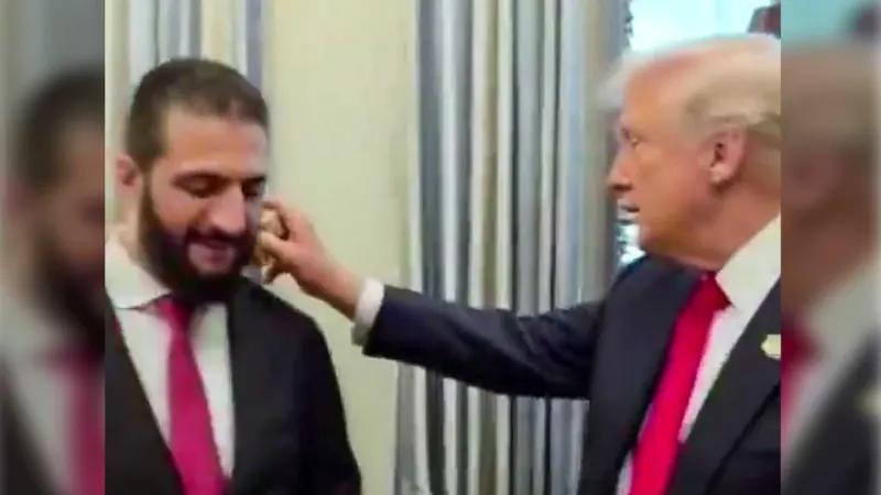 Trump sprays perfume on Syrian leader as he asks 'How many wives' he ...