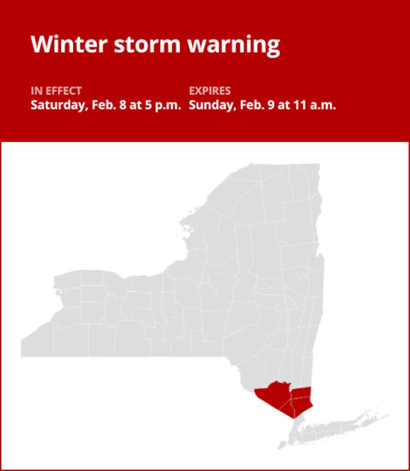 NY weather update: Part of New York under a winter storm warning until ...