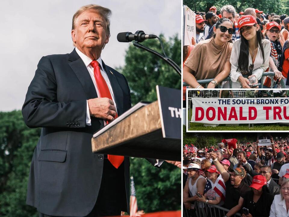 Trump’s Bronx rally live updates: Trump dishes on Biden and NYC migrant ...