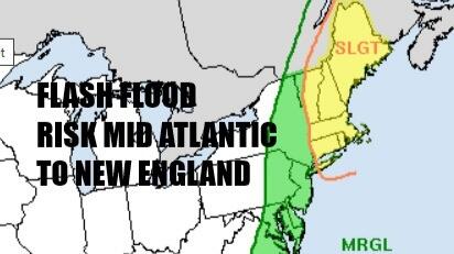 Flash flooding heavy rain & snow melt New England as two storms head to ...