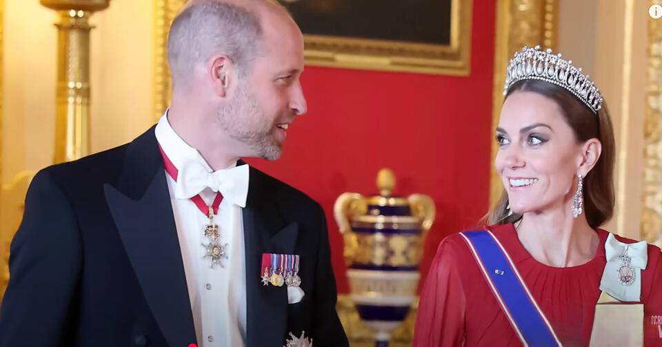 Kate Middleton Charmed In A Scarlett Red Silk Gown And Princess Diana’s ...