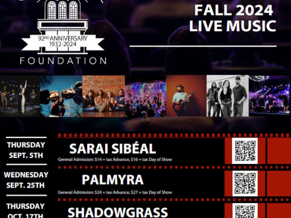 Grandin Theatre shares Fall Concert lineup