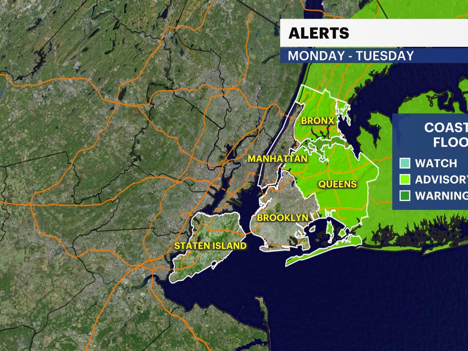 STORM WATCH: Heavy rain, high winds and wintry mix for New York City