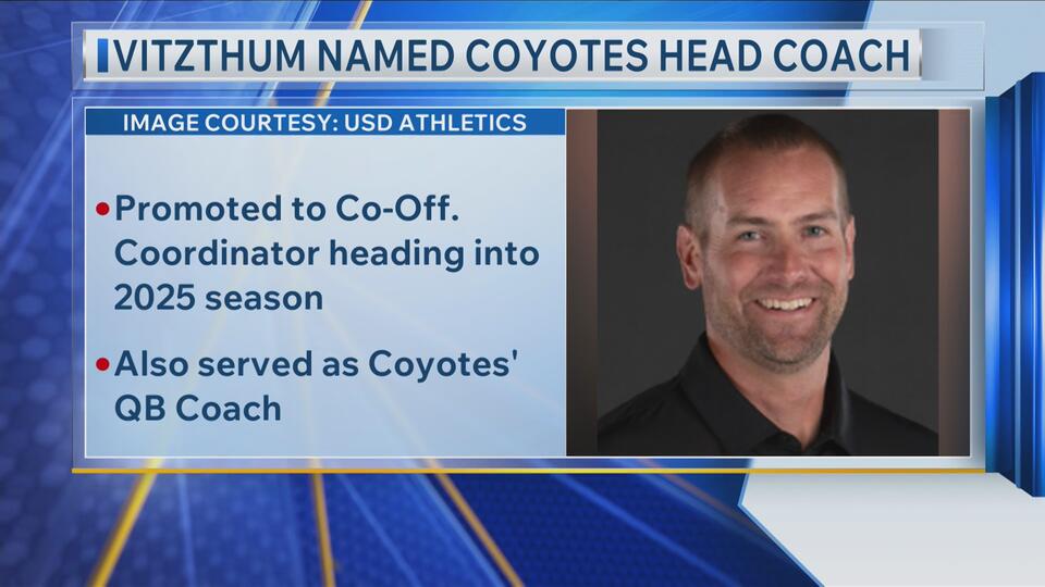 Coyotes’ Travis Johansen departs, USD names Matt Vitzthum as new ...