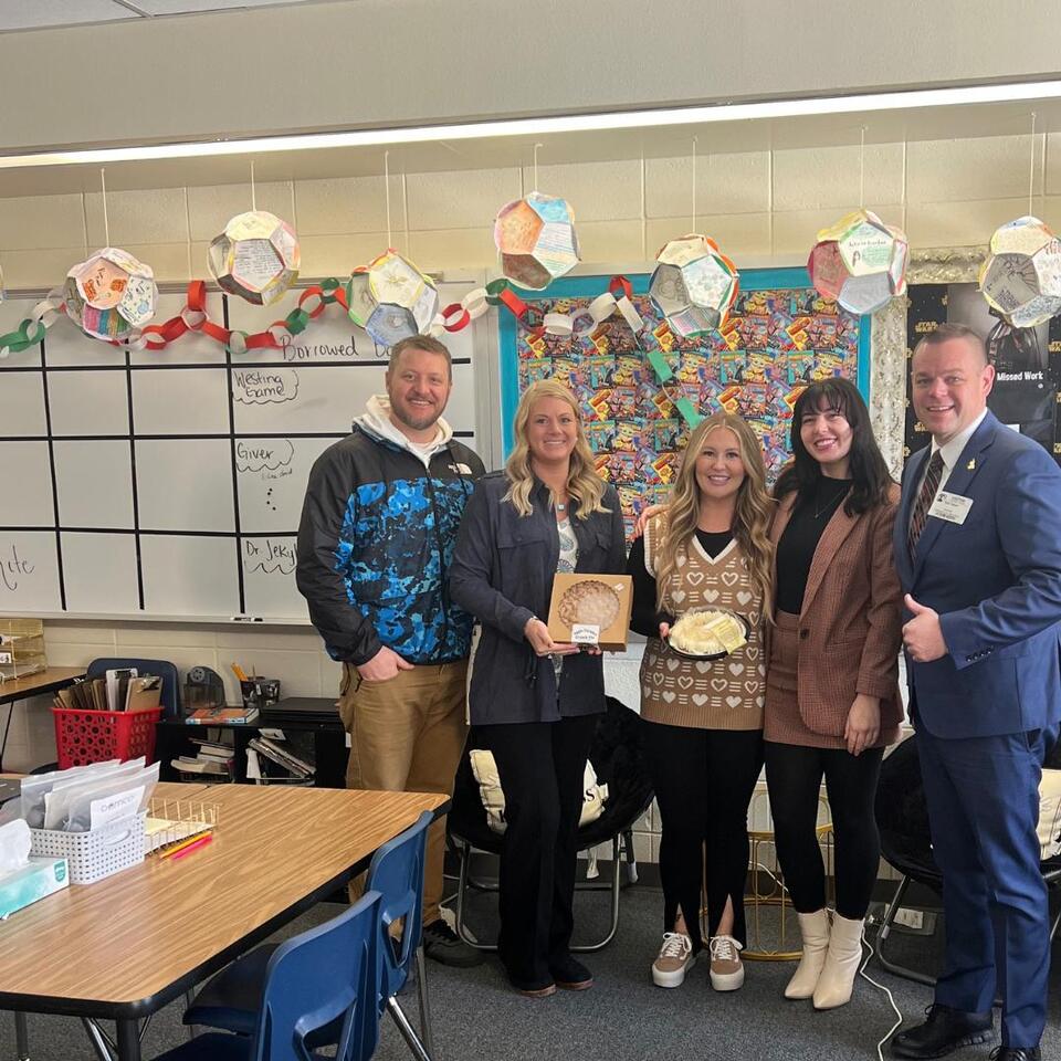 Local business owner Reid Rasner delivers pies to NCSD to celebrate ...