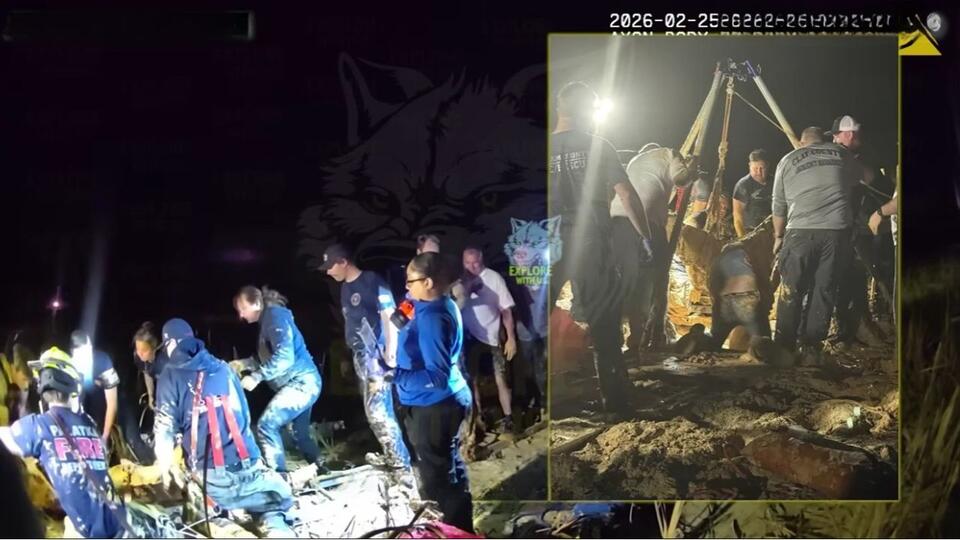 Released bodycam shows missing man found alive after 8 days buried up ...