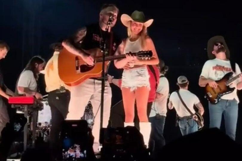 Watch as Hawk Tuah girl gets brought on stage at Zach Bryan's Nashville ...