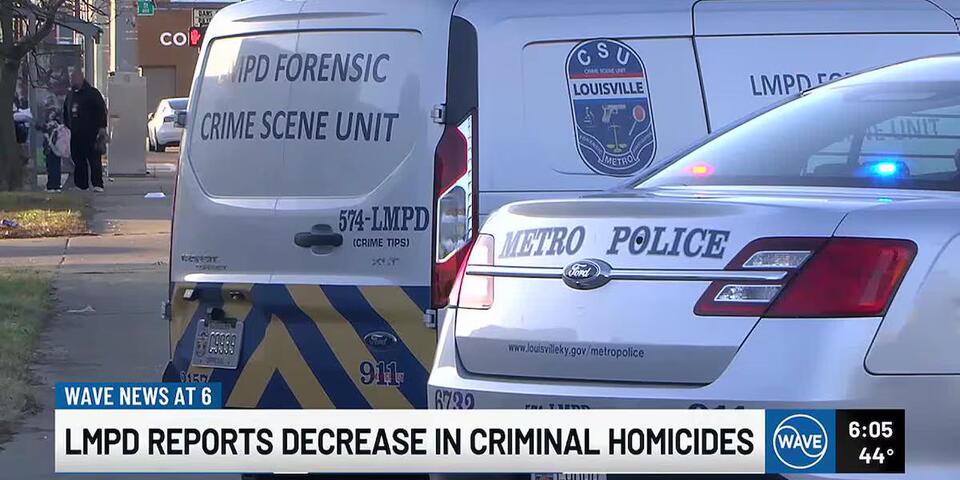 LMPD reports decrease in criminal homicides; says there is still work to do to make Louisville ...