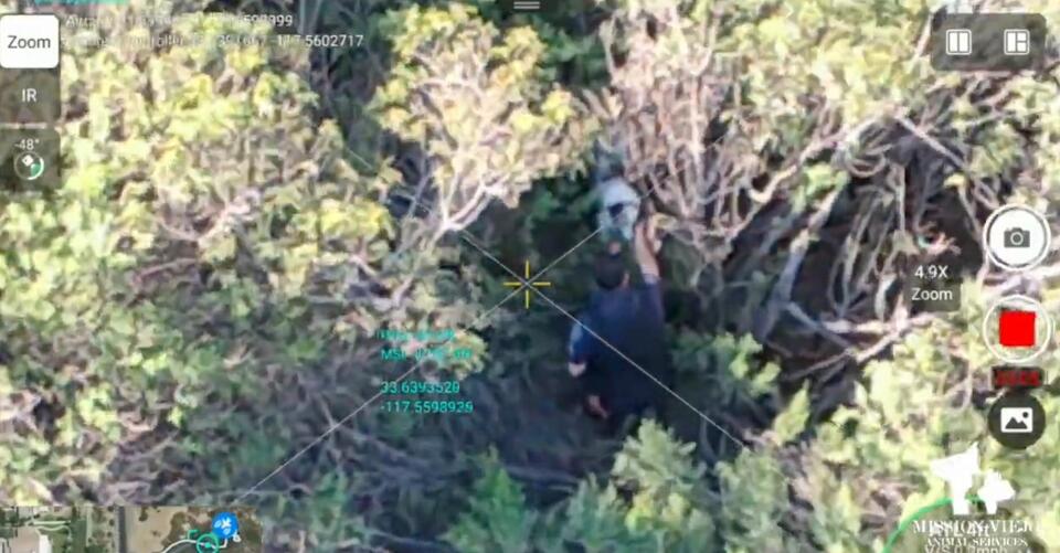 Dog rescued from Orange County canyon with the help of thermal drone ...