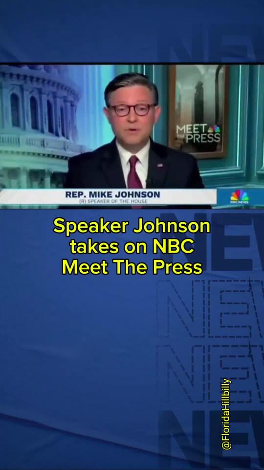 Speaker Mike Johnson takes on NBC Meet The Press - NewsBreak