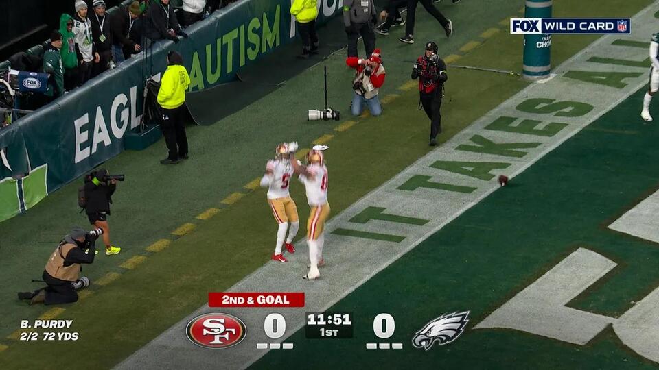 Brock Purdy finds Demarcus Robinson for two-yard TD to give 49ers the ...