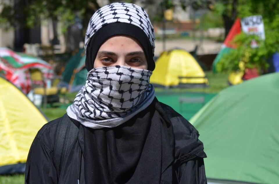 Wayne State students set up pro-Palestinian encampment - NewsBreak