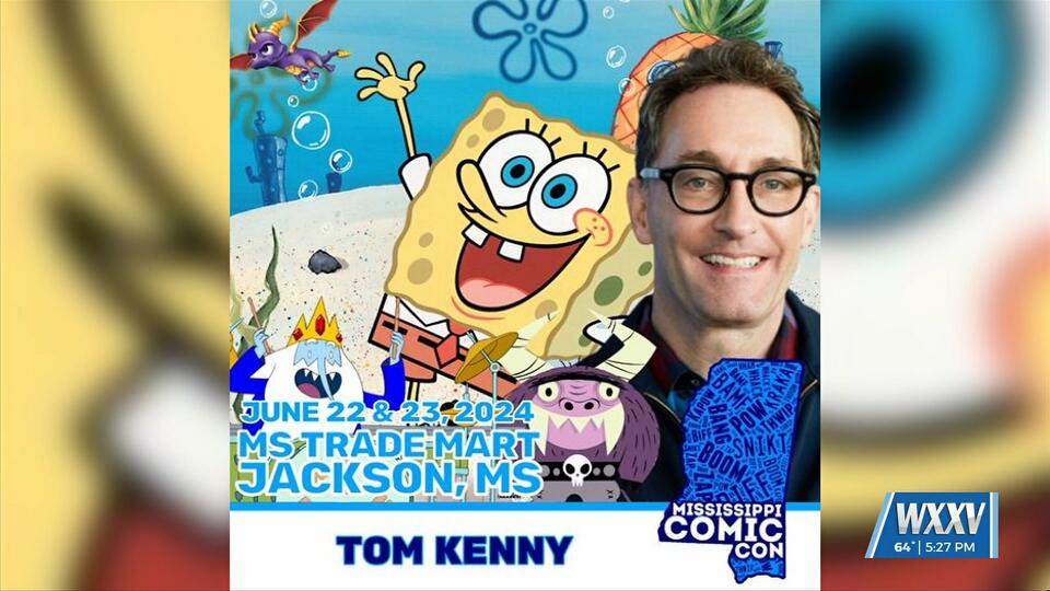 Tom Kenny, voice actor of SpongeBob, coming to Mississippi Comic Con ...