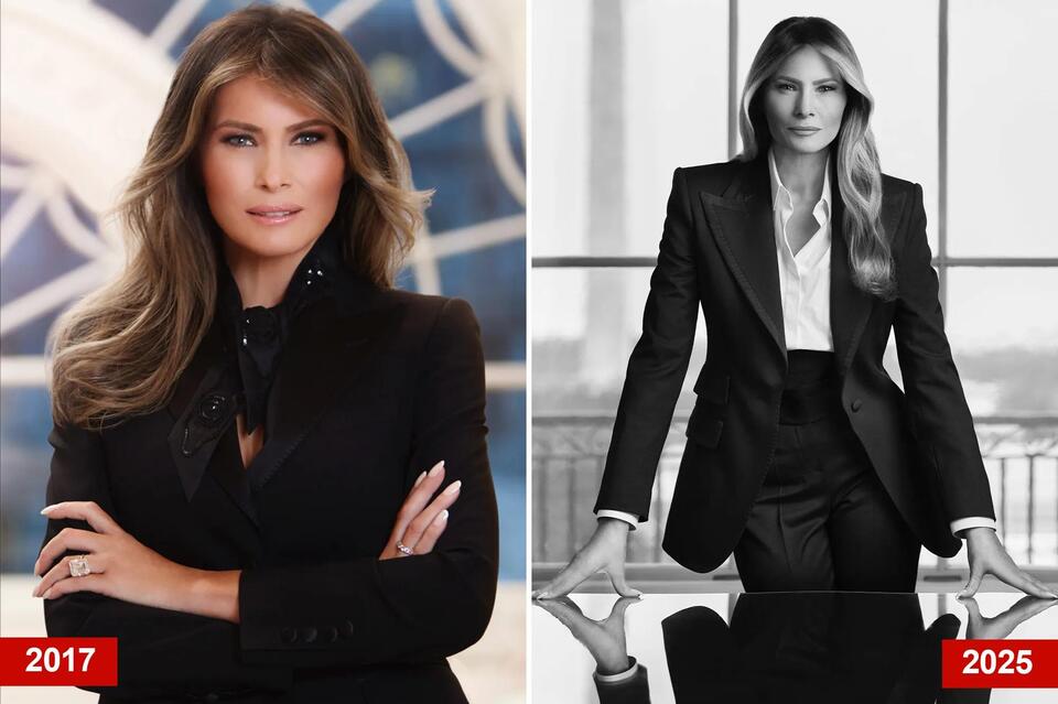 Melania Trump serves power pose in new first lady official photograph ...