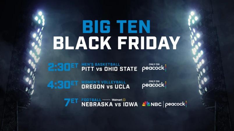 BIG TEN BLACK FRIDAY FEAST HEADLINES COLLEGE SPORTS COVERAGE ACROSS NBC ...