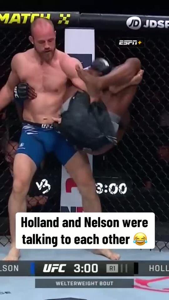 Nelson was really holding Kevin Holland with one arm 😳 UFC mma ...