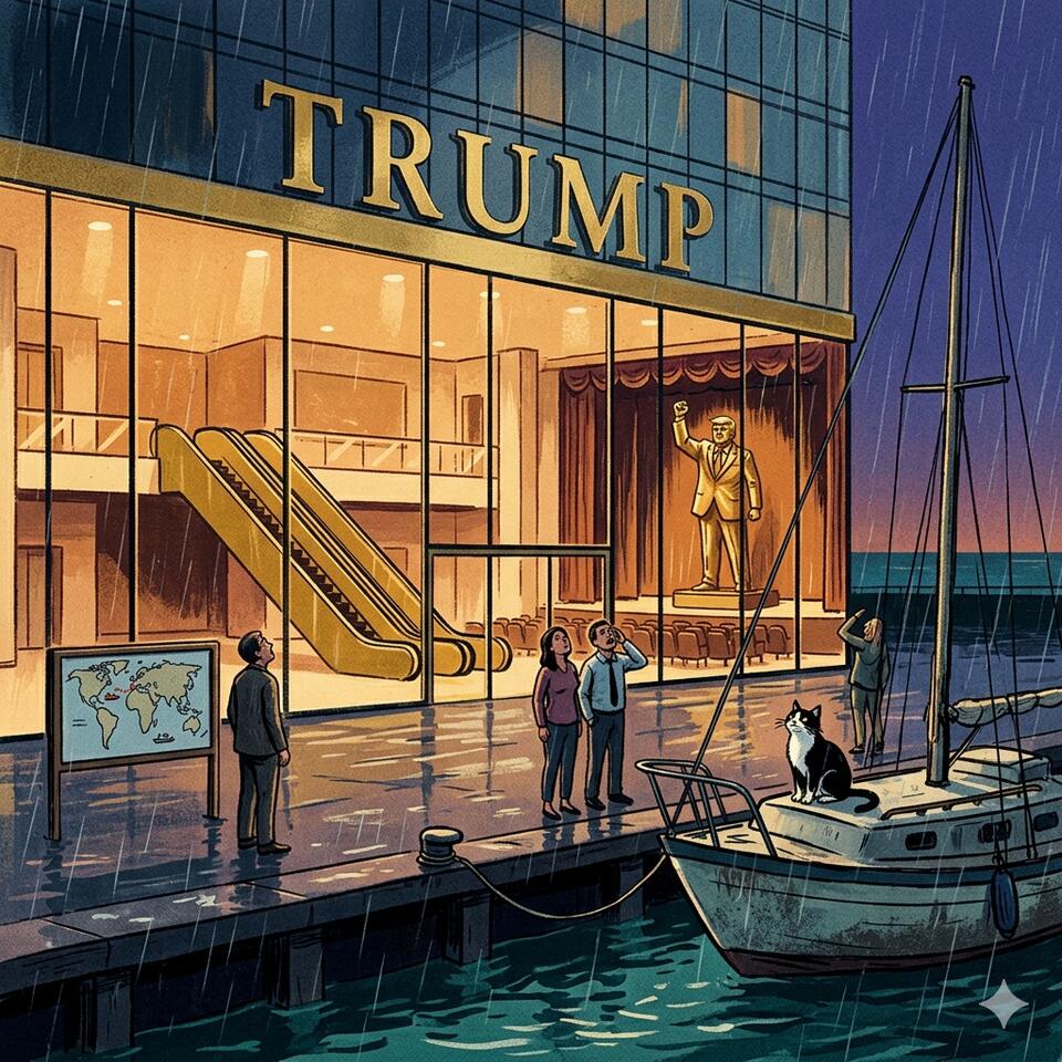 🧭 Gold Escalator, Gold Statue, Gold Statue Again. Trump's Presidential ...