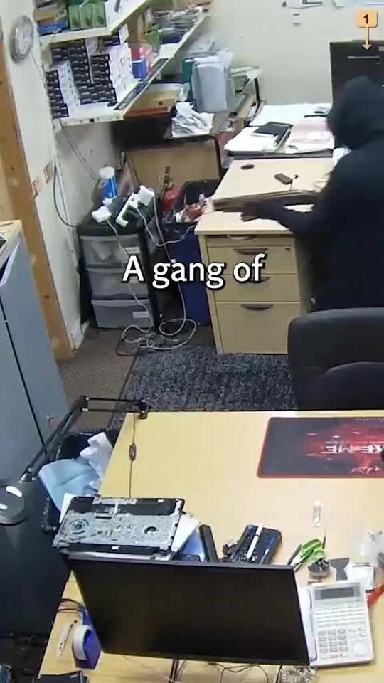 A gang stormed into a West Midlands computer shop firing a shotgun ...