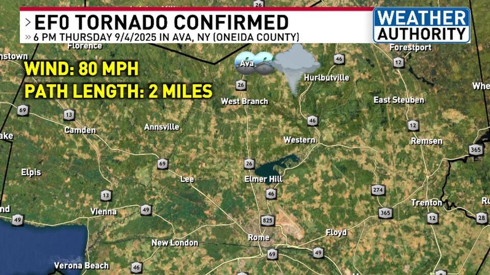 National Weather Service confirms tornado in Oneida County - NewsBreak