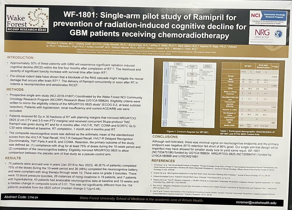 Ashley Love Sumrall: The 1st brain tumor study from Wake Forest Baptist ...