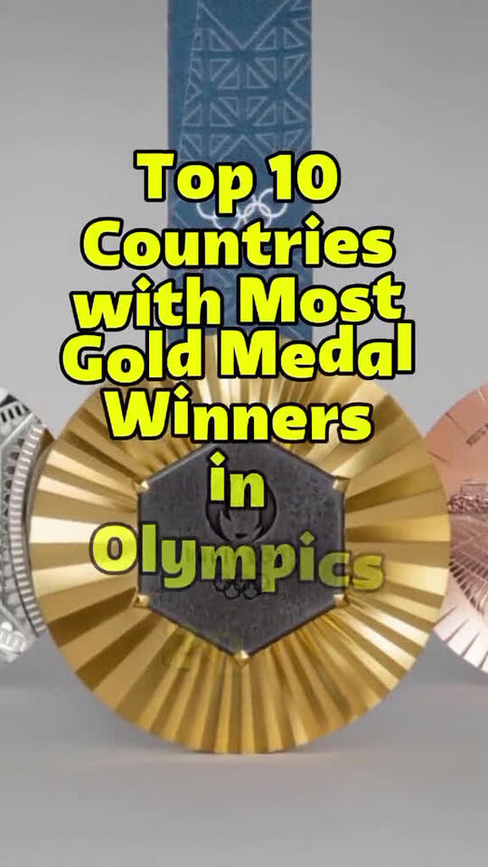 Top 10 Countries with Most Gold Medal Winners in Olympics 2024 #shorts ...