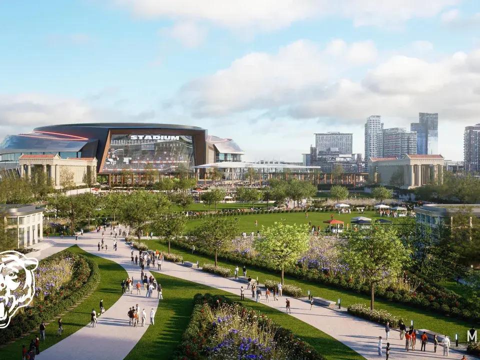 Check out new renderings for the Bears stadium on Chicago's lakefront