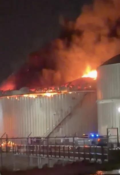 Lightning Feared as Cause of Asphalt Tank Fire - NewsBreak