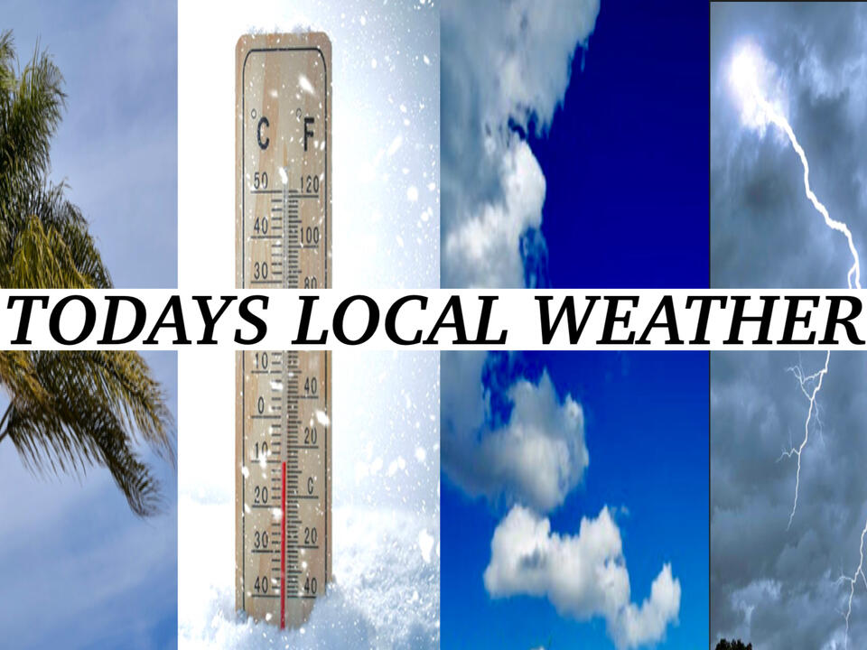 LOCAL WEATHER REPORT MONDAY 7-1-24