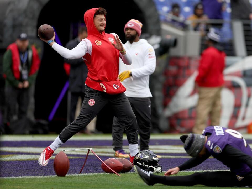 Chiefs, Ravens players clash in pregame antics prior to AFC ...