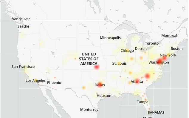 Now AT&T customers report outage including issues with no cell service ...