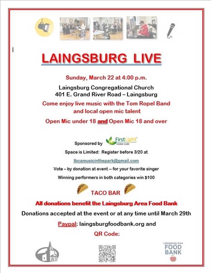 Laingsburg Area Food Bank event today at 4 PM - NewsBreak